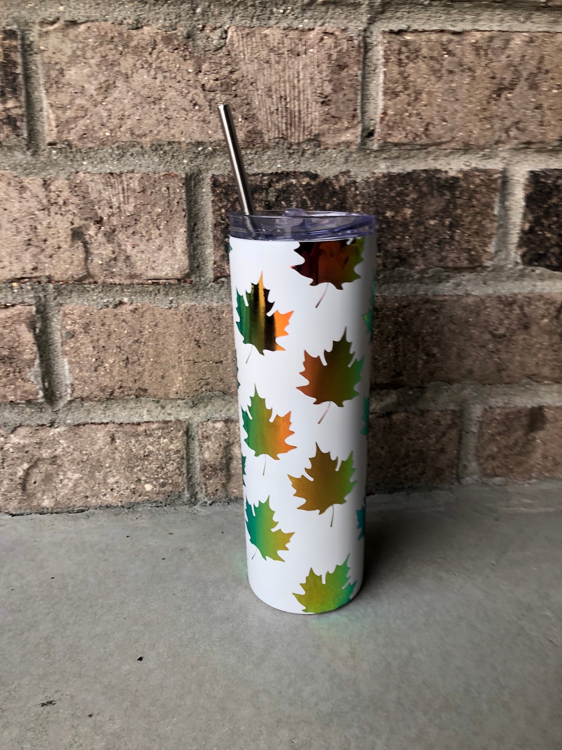 Fall Tumbler Leaf Tumbler Fall Cup Leaf Cup Halloween | Etsy