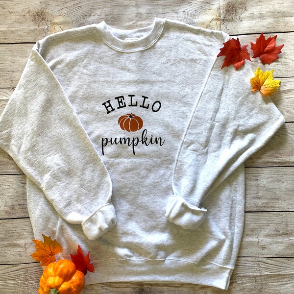 Hello Pumpkin Sweatshirt - Etsy