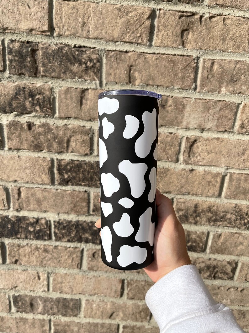 Cow Print Cow Print Tumbler Cow Tumbler Reusable Tumbler | Etsy