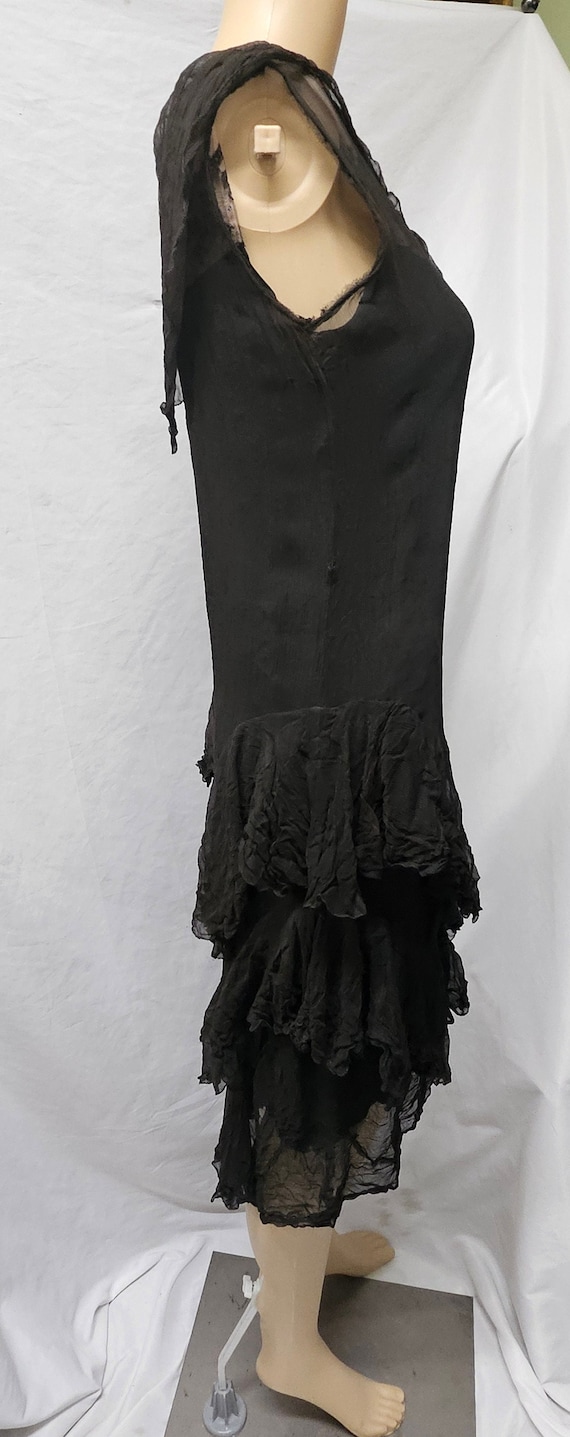 Antique Flapper Dress Dark Brown - 1920s Dress - Bro… - Gem