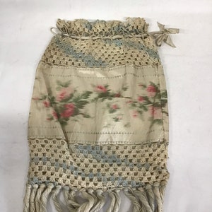 2 Antique Victorian Crochet Bags - Victorian Ladies Silk Bag - Small ...