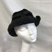 Vintage 1920s Hat Art Deco Black Velvet by Le Wharton Chapeau 23 ...