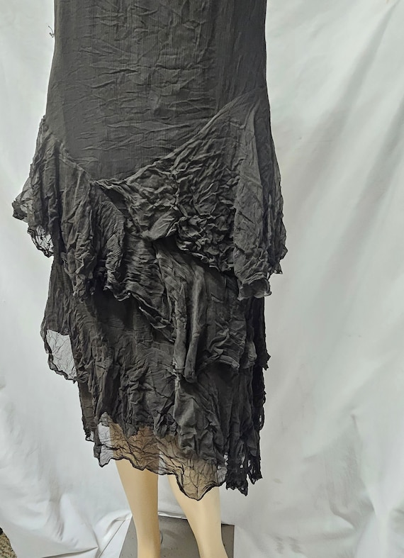 Antique Flapper Dress Dark Brown - 1920s Dress - Bro… - Gem