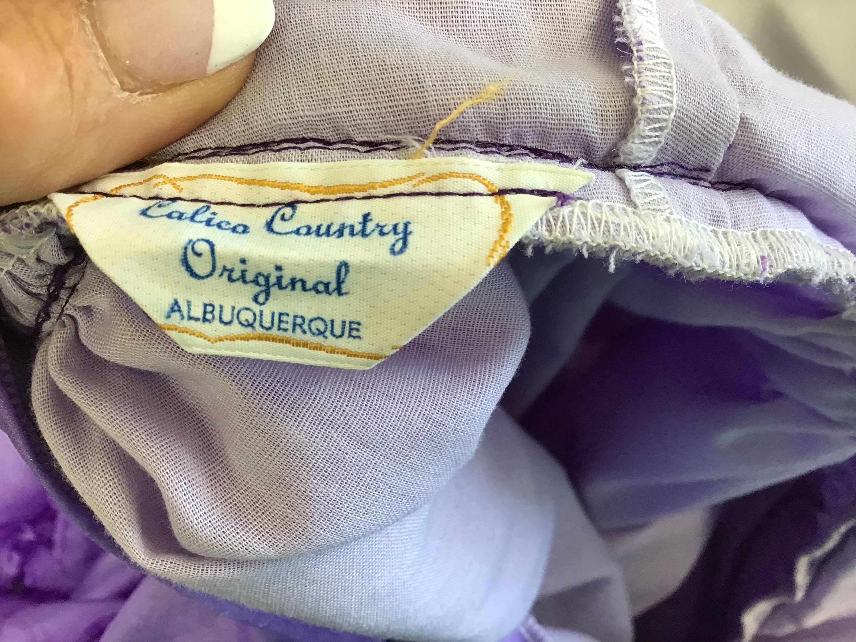 Purple Western Pin up Ruffle Country Dancing Dress by Calico Collection ...