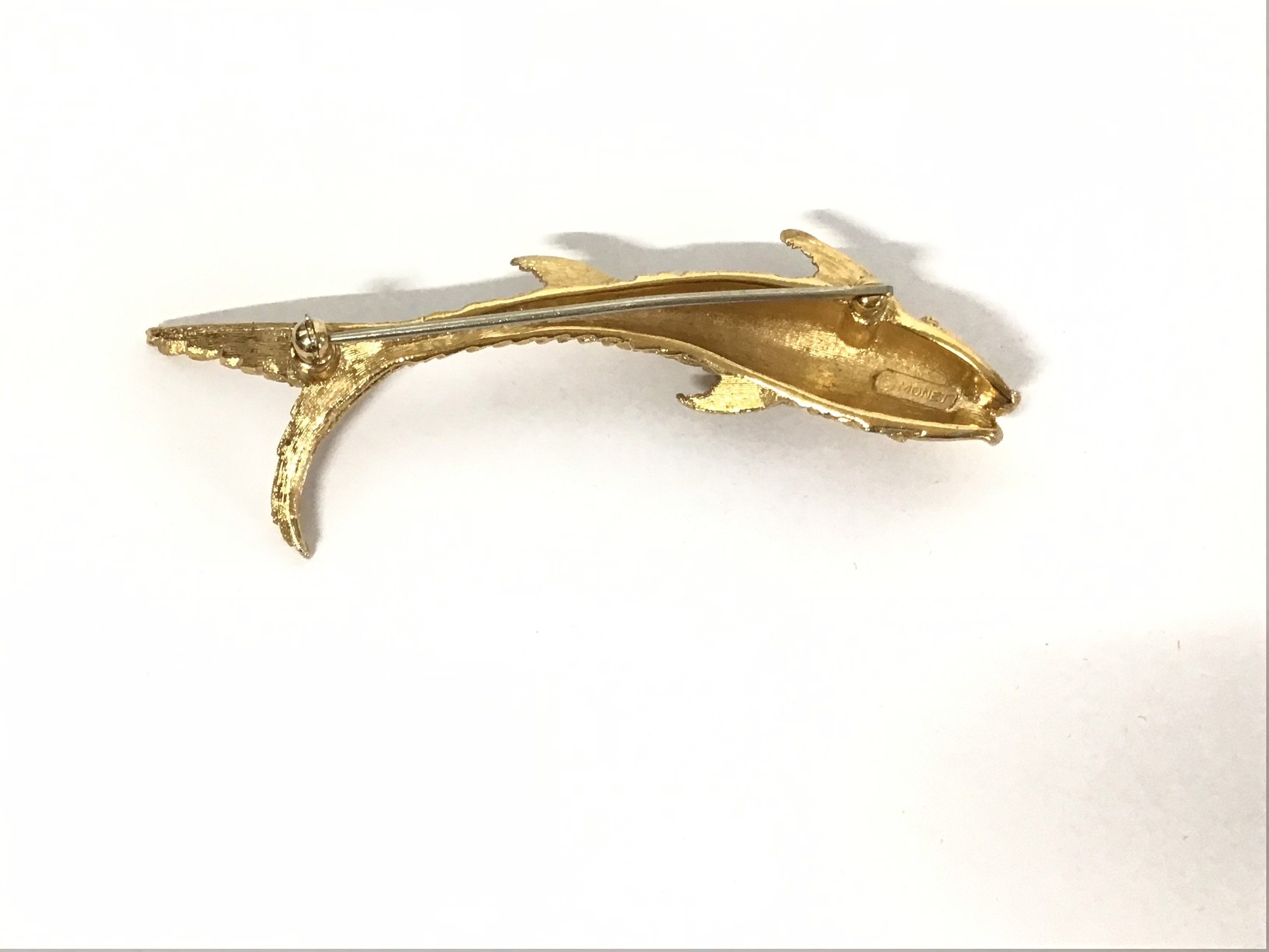 Vintage MONET Gold Fish Koi-fish Pin Brooch - Vintage Accessories ...