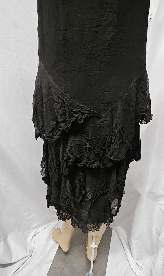 Antique Flapper Dress Dark Brown - 1920s Dress - Bro… - Gem