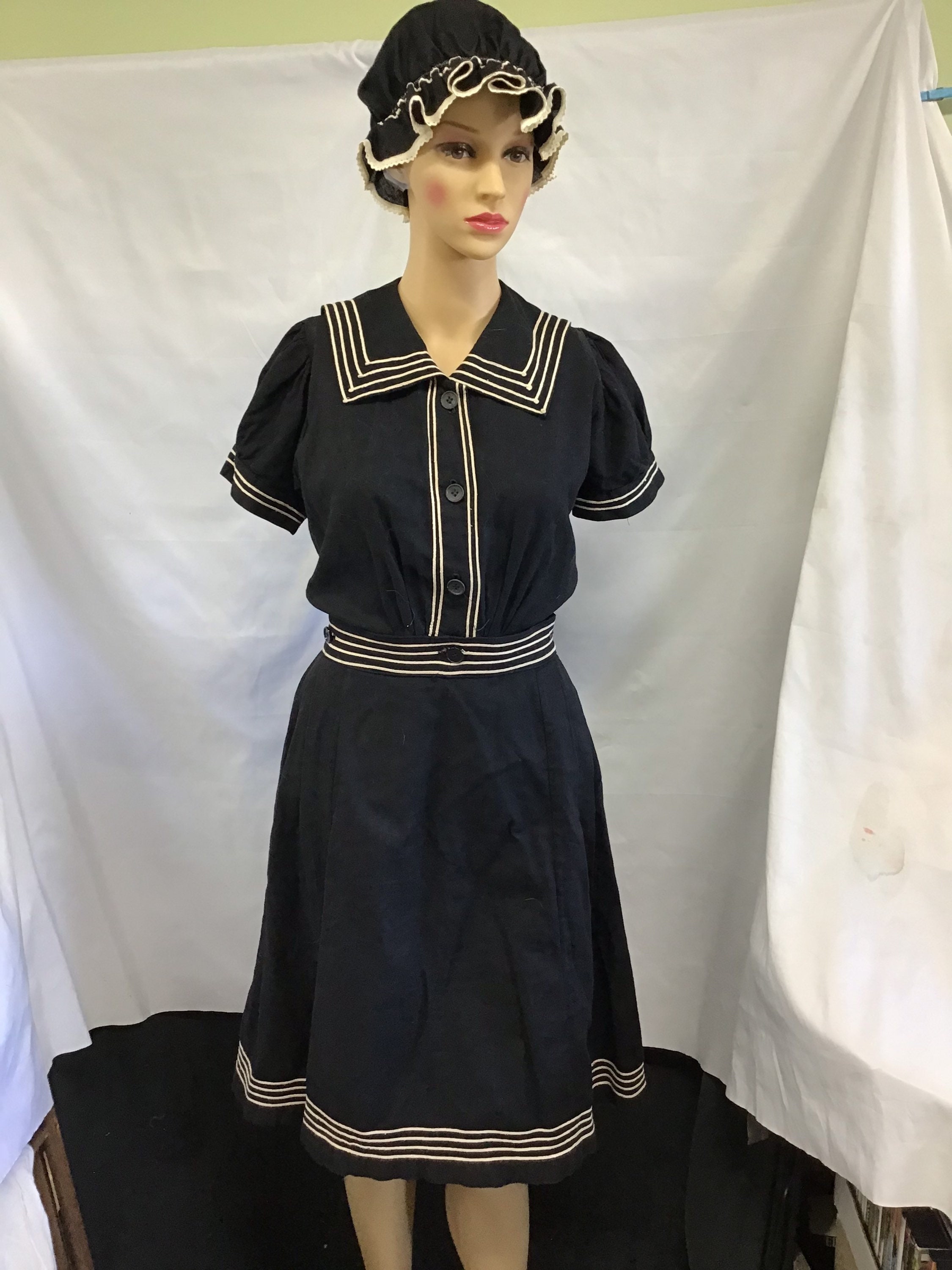 Victorian 1890s Bathing Costume antique Swimsuit Bathing Suit Bloomers ...