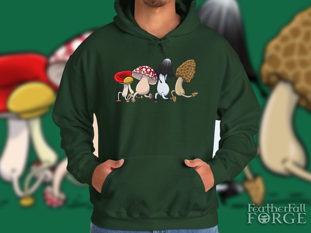 Dungeon Meshi Walking Mushroom Hoodie, Marching Mushrooms, Cottage Core ...