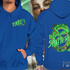 Ekko the Boy Who Shattered Time Hoodie, Front and Back, Arcane Inspired ...