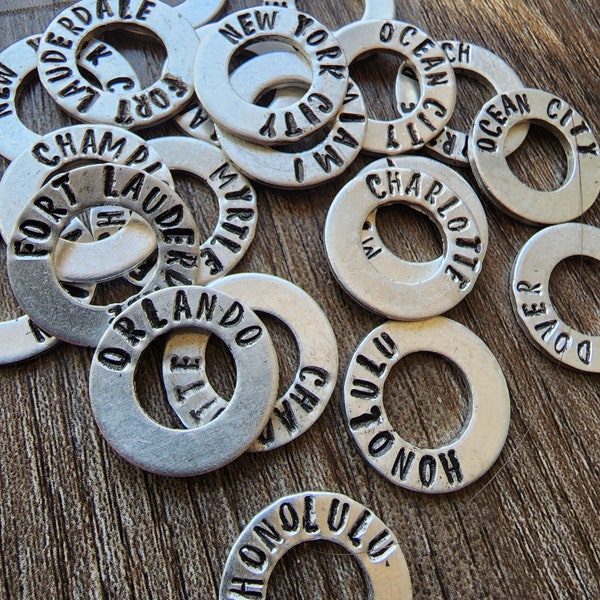 Travel Token Keychain - Etsy
