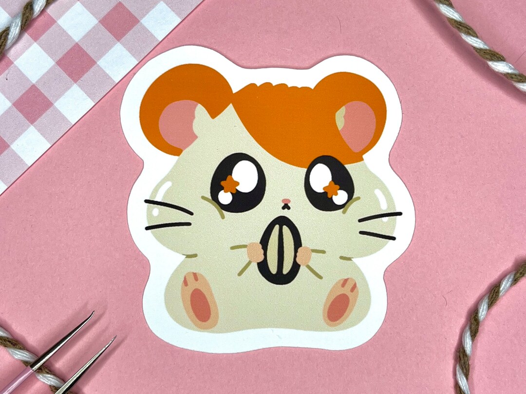 Cute Hamster Vinyl Sticker L Kawaii Stickers - Etsy