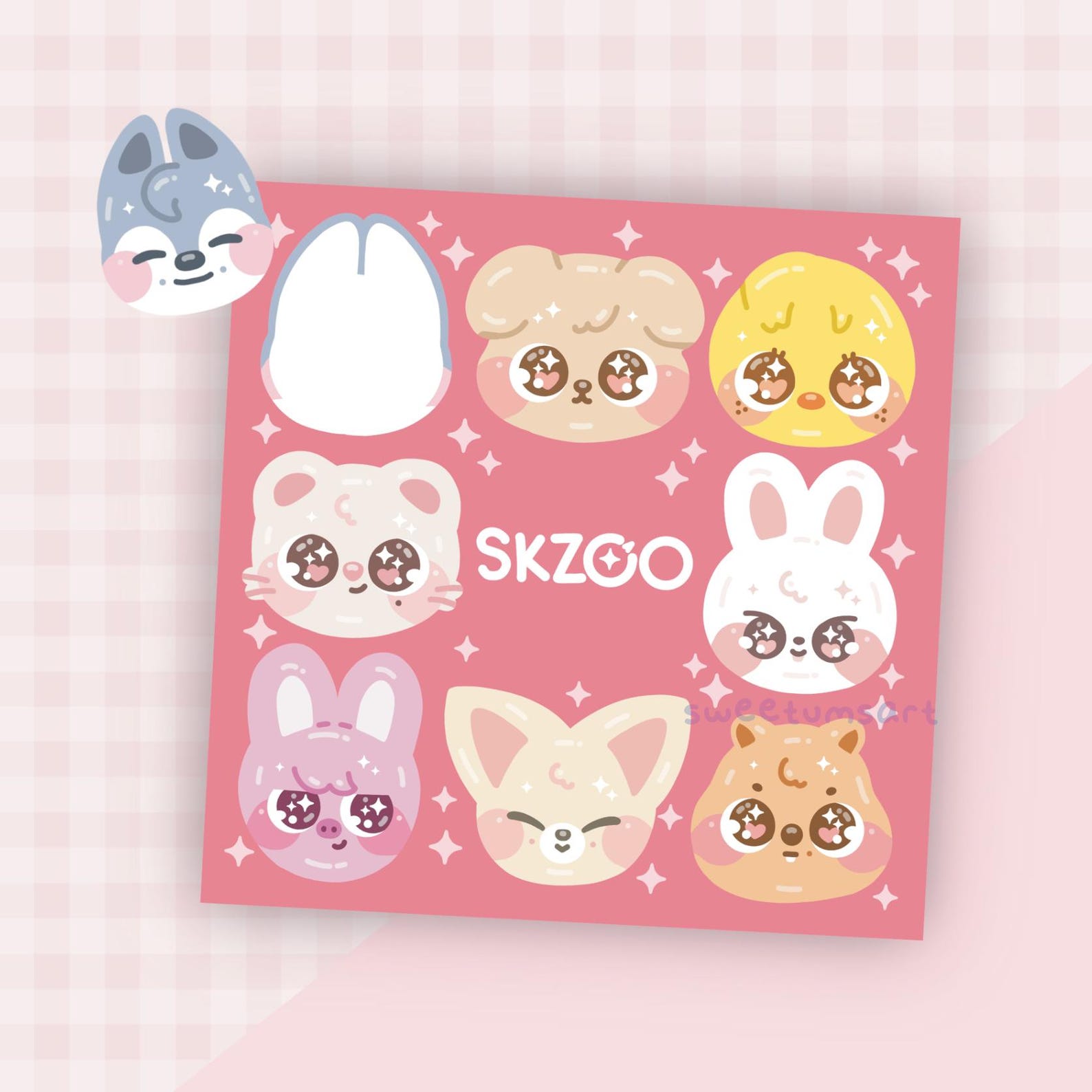 SKZ Vinyl Sticker Sheet L K-pop Stickers - Etsy