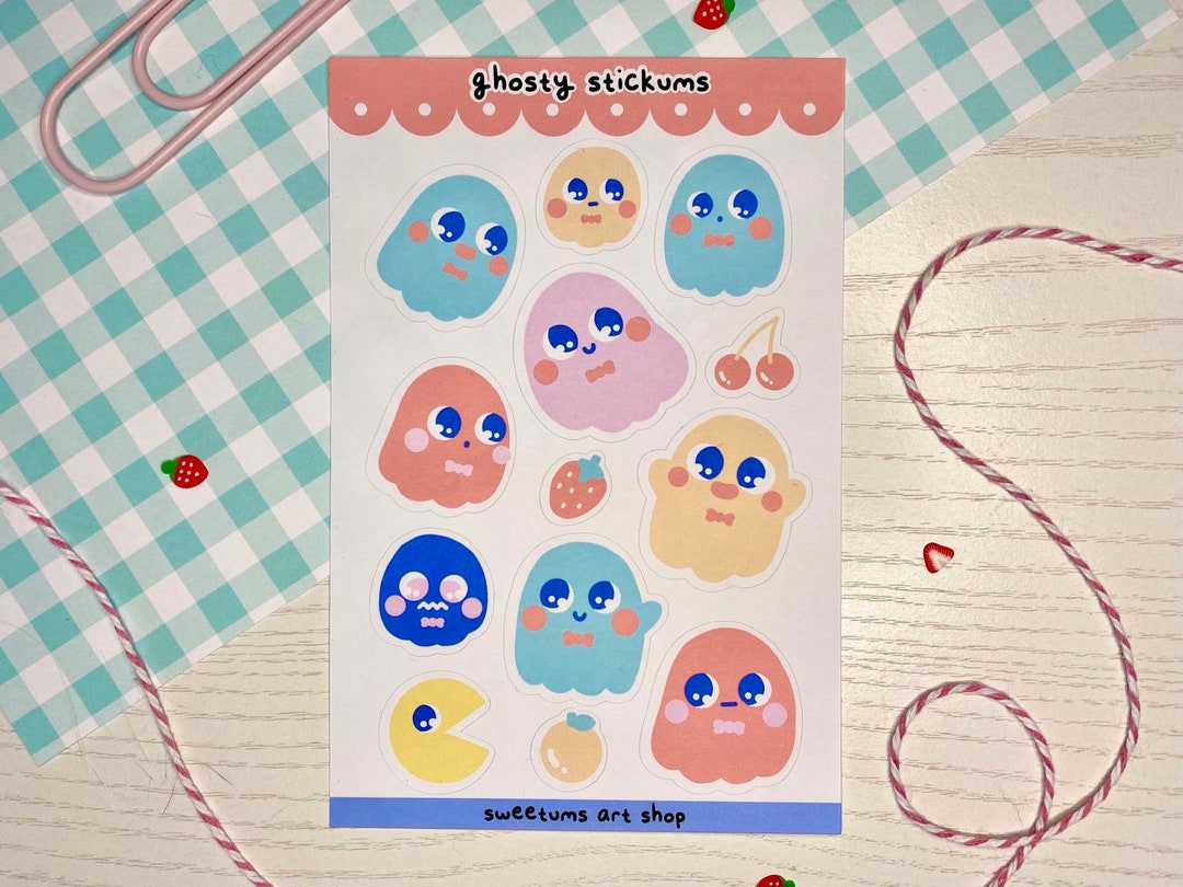 Ghostie Sticker Sheet L Cute Stickers for Journals and Planners - Etsy