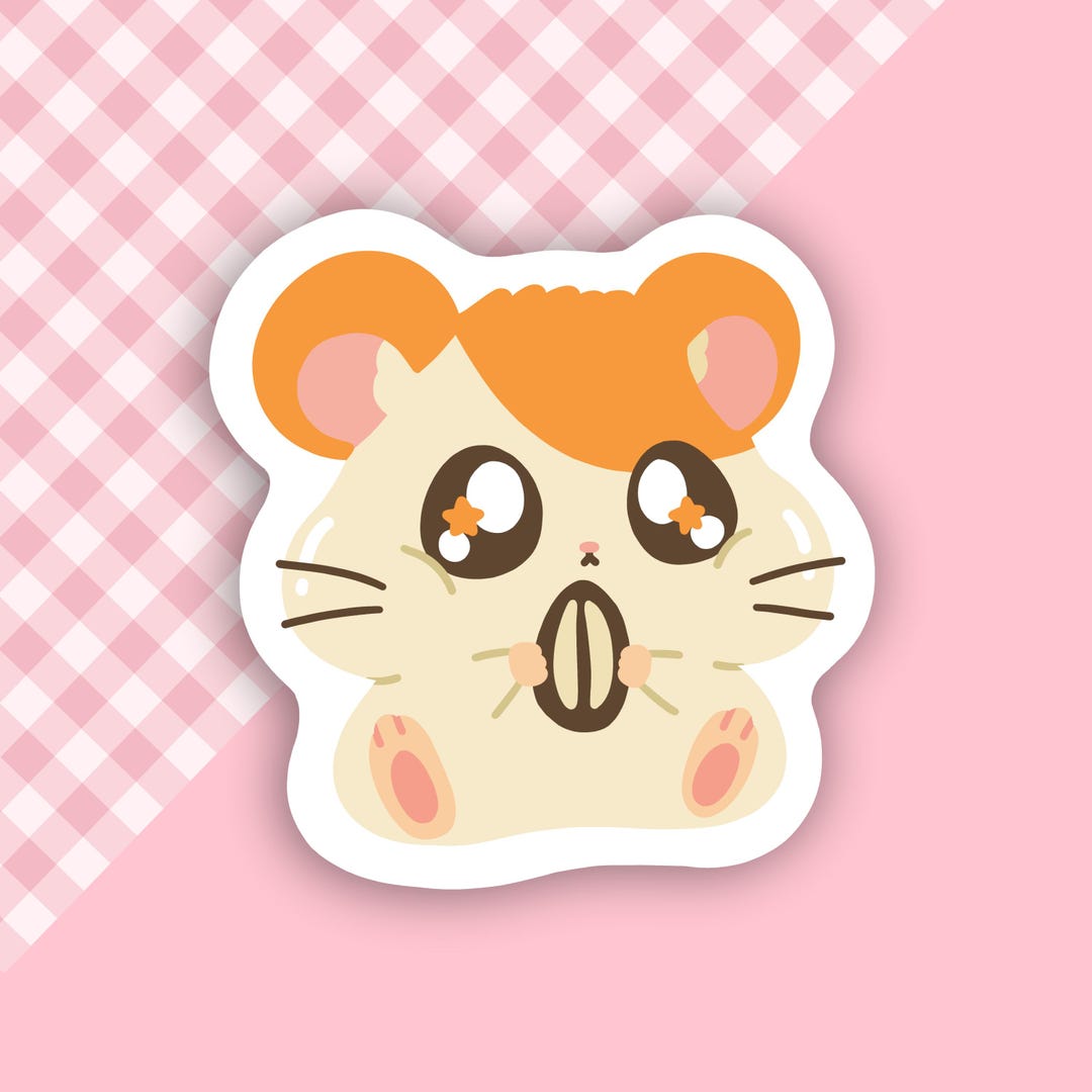 Cute Hamster Vinyl Sticker L Kawaii Stickers - Etsy