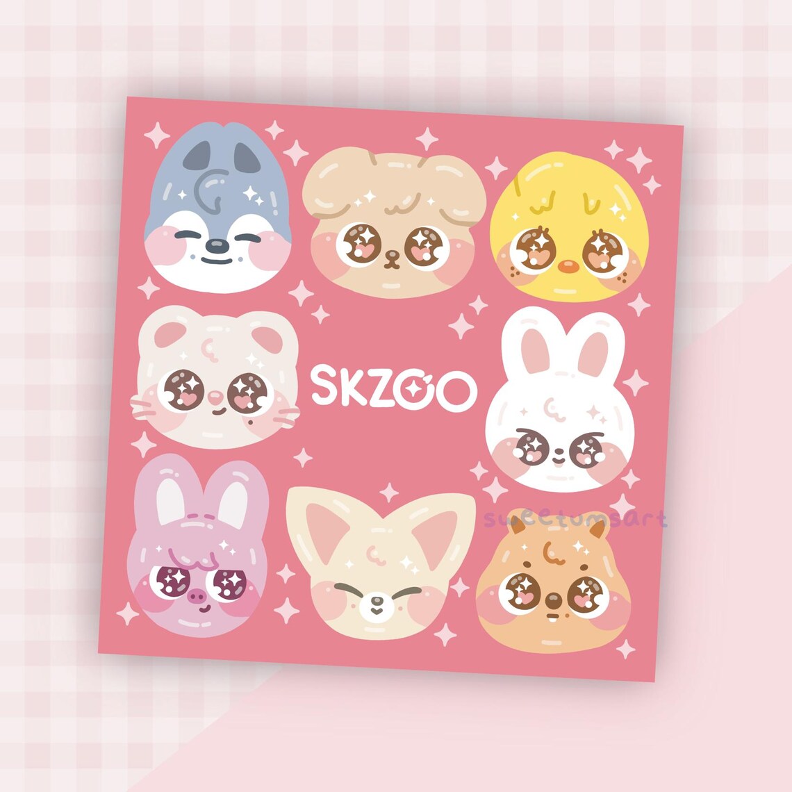 SKZ Vinyl Sticker Sheet L K-pop Stickers - Etsy