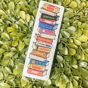 Stack of Books Felt Bookmark | Cute Bookmarks | No Slide Bookmarks ...
