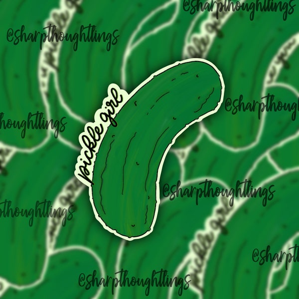 Pickle Girl Stickers - Etsy