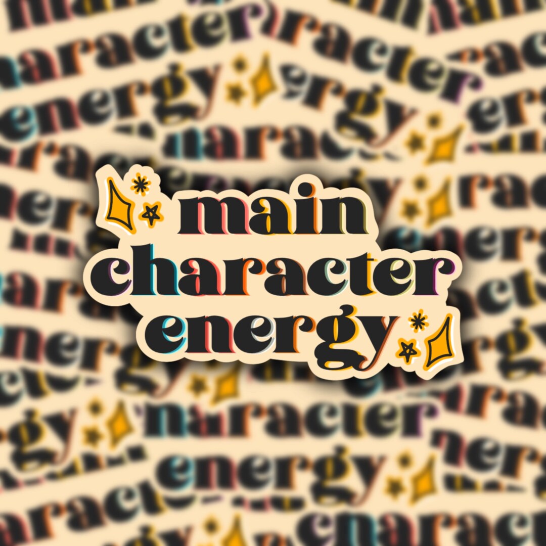 Main Character Energy Sticker | Positive Reminder Sticker | Boho ...