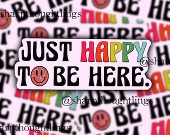 Purple Smiley Face Die-cut Stickers, Cute Sticker, Purple Sticker ...