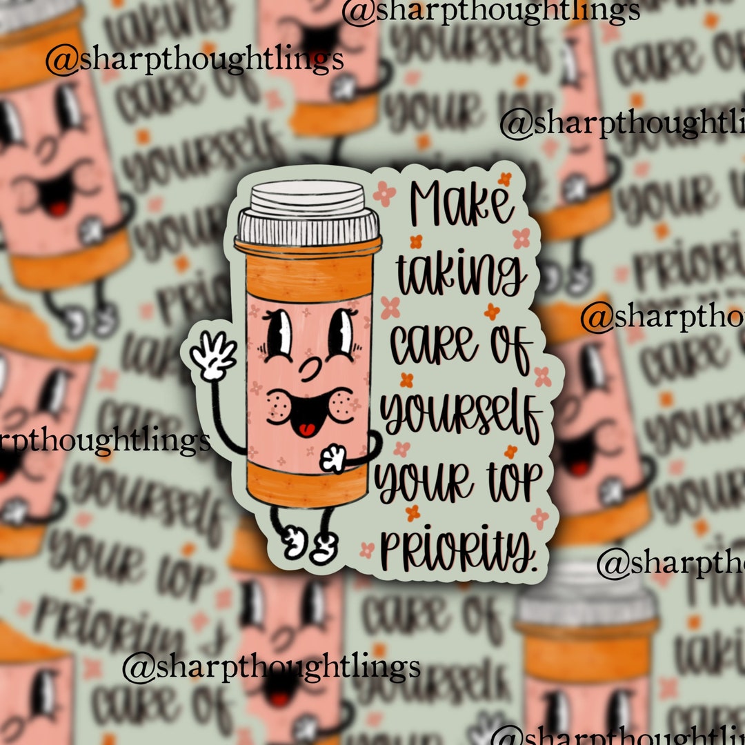 Take Care of You Sticker | Mental Health Sticker | Okay Not to Be Okay ...