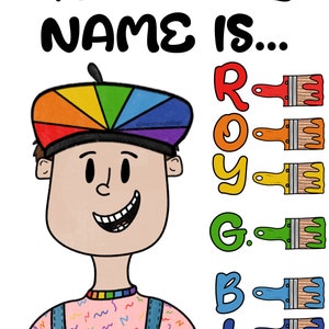 ROY G BIV Poster | Hello! My Name is Roy G. Biv Character Poster ...