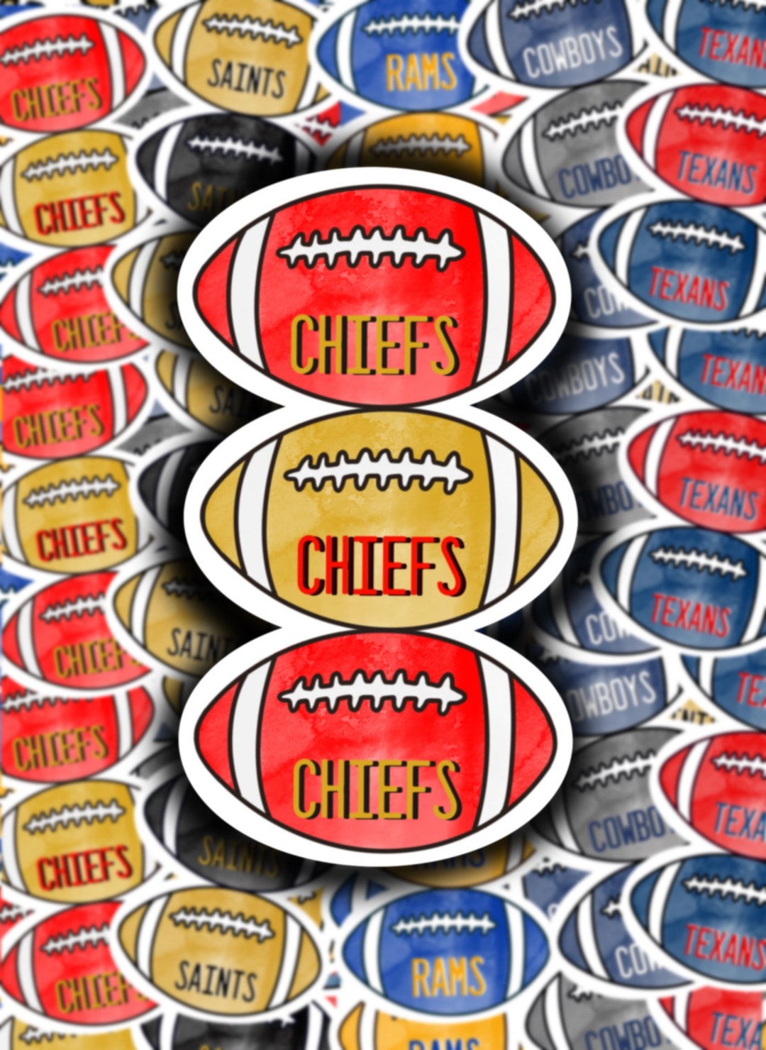 Football Stickers | Choose Your Team Sticker | Football With Team ...