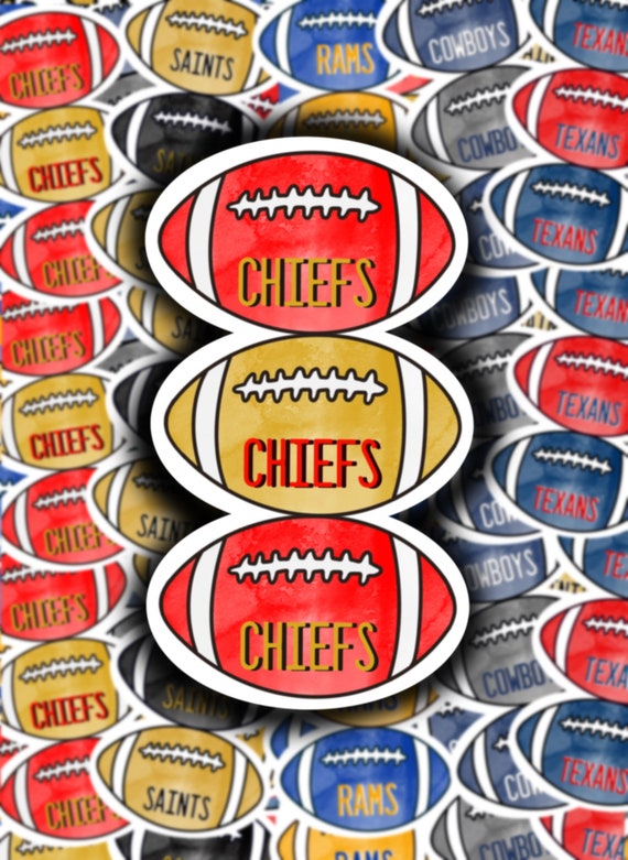Football Stickers Choose Your Team Sticker Football With | Etsy