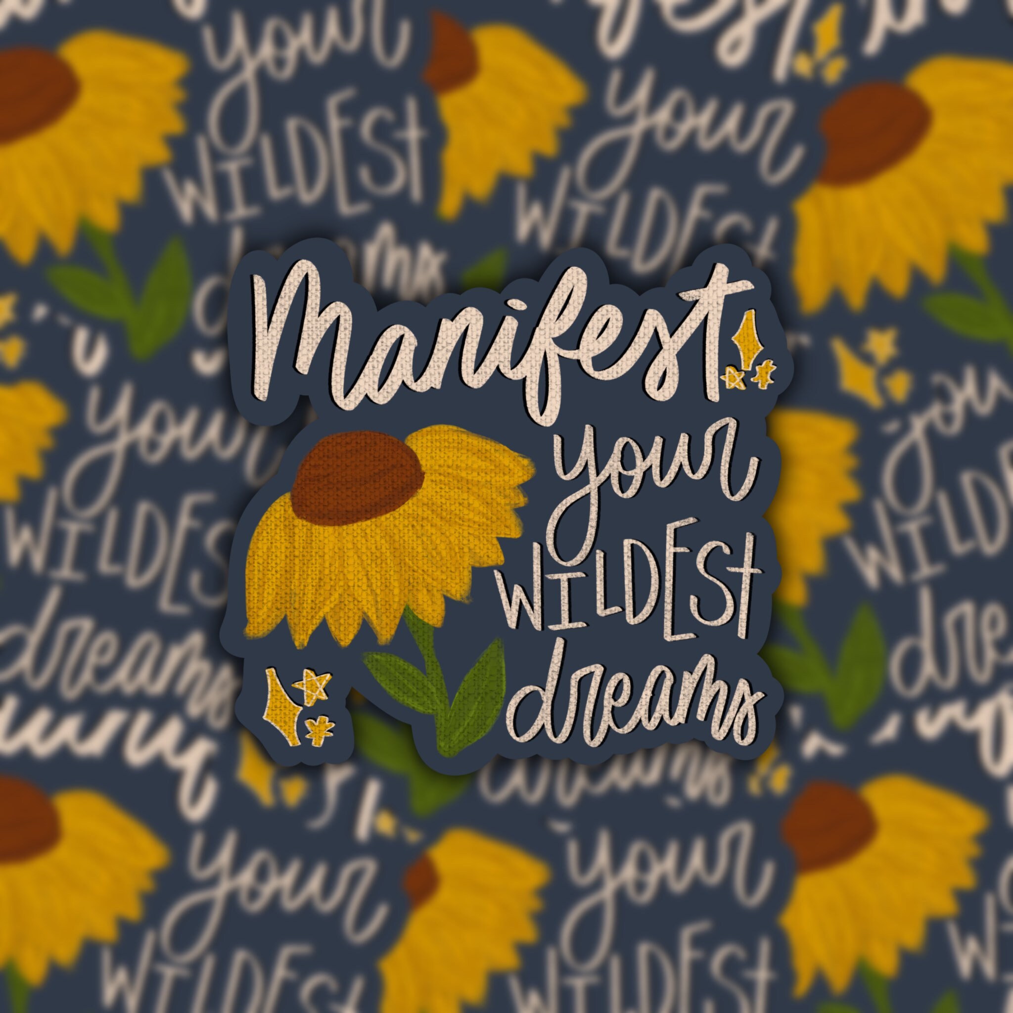 Stickers Paper Motivational Sticker Aesthetic Sticker Manifest Your ...