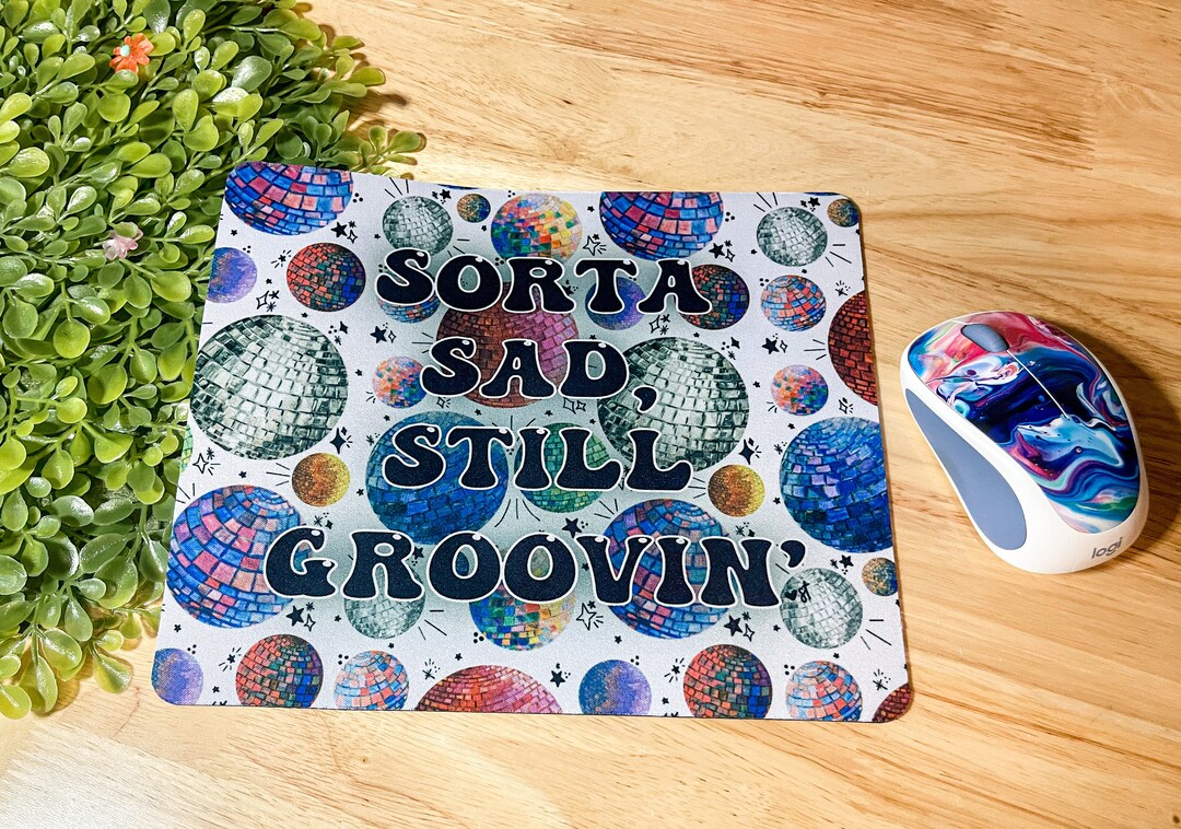 Sorta Sad, Still Groovin’ Disco Balls Mousepad | 70s Disco Digital ...