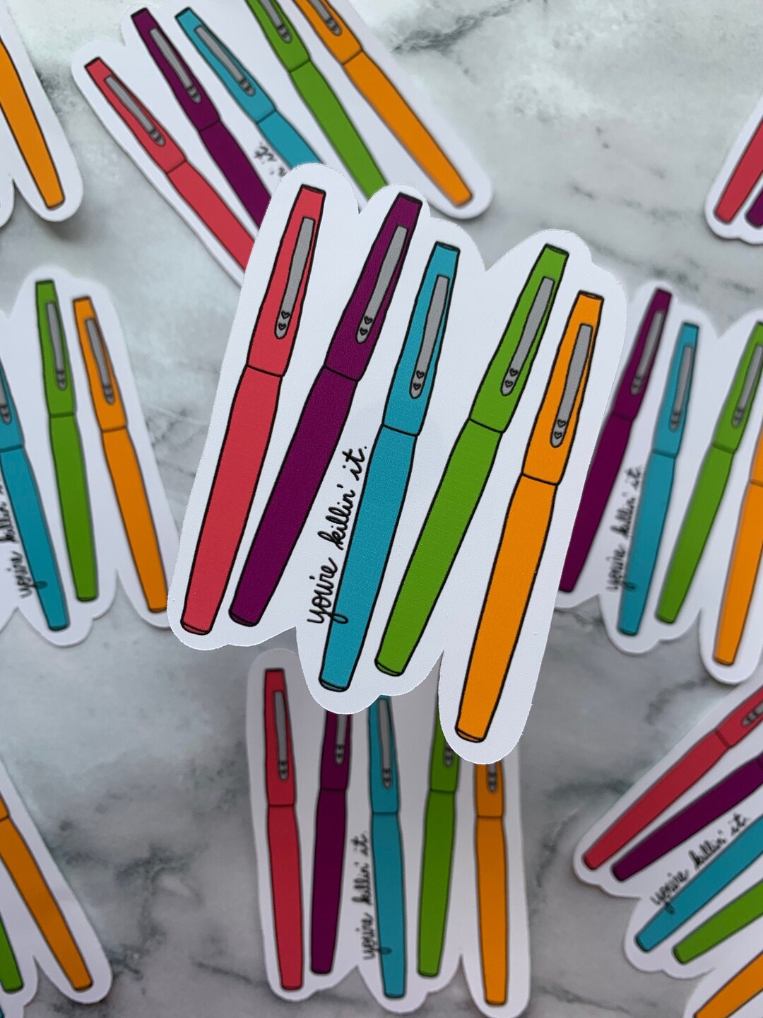 Flair Pen Teacher Sticker | Teacher Stickers | Weatherproof | Teachers ...