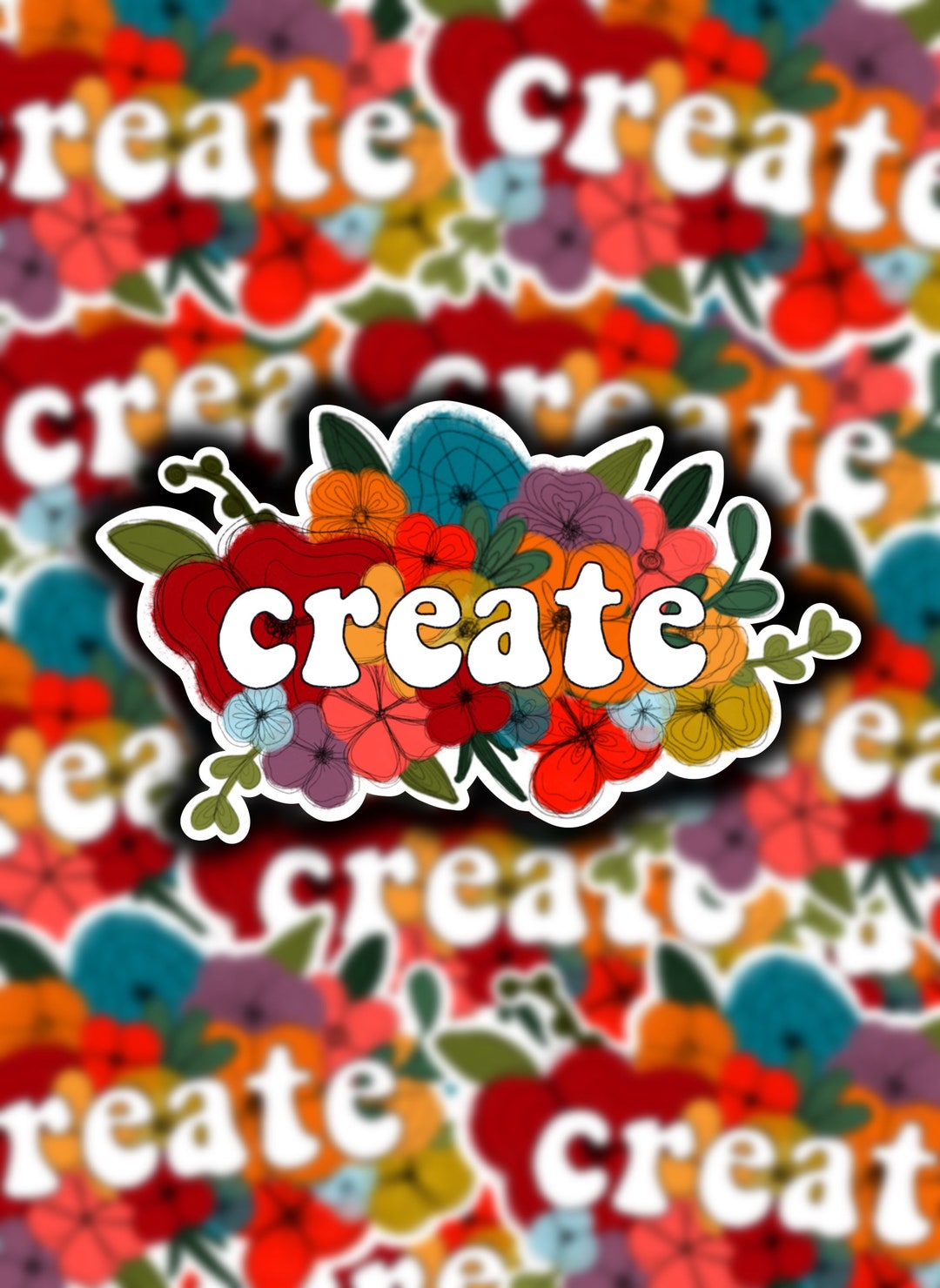 Create Floral Sticker | Group of Florals | Relatable Sticker | Create ...
