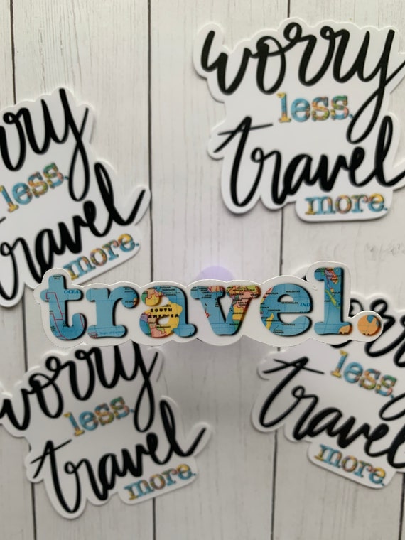 Travel Globe Sticker Water Resistant and Weatherproof Map - Etsy