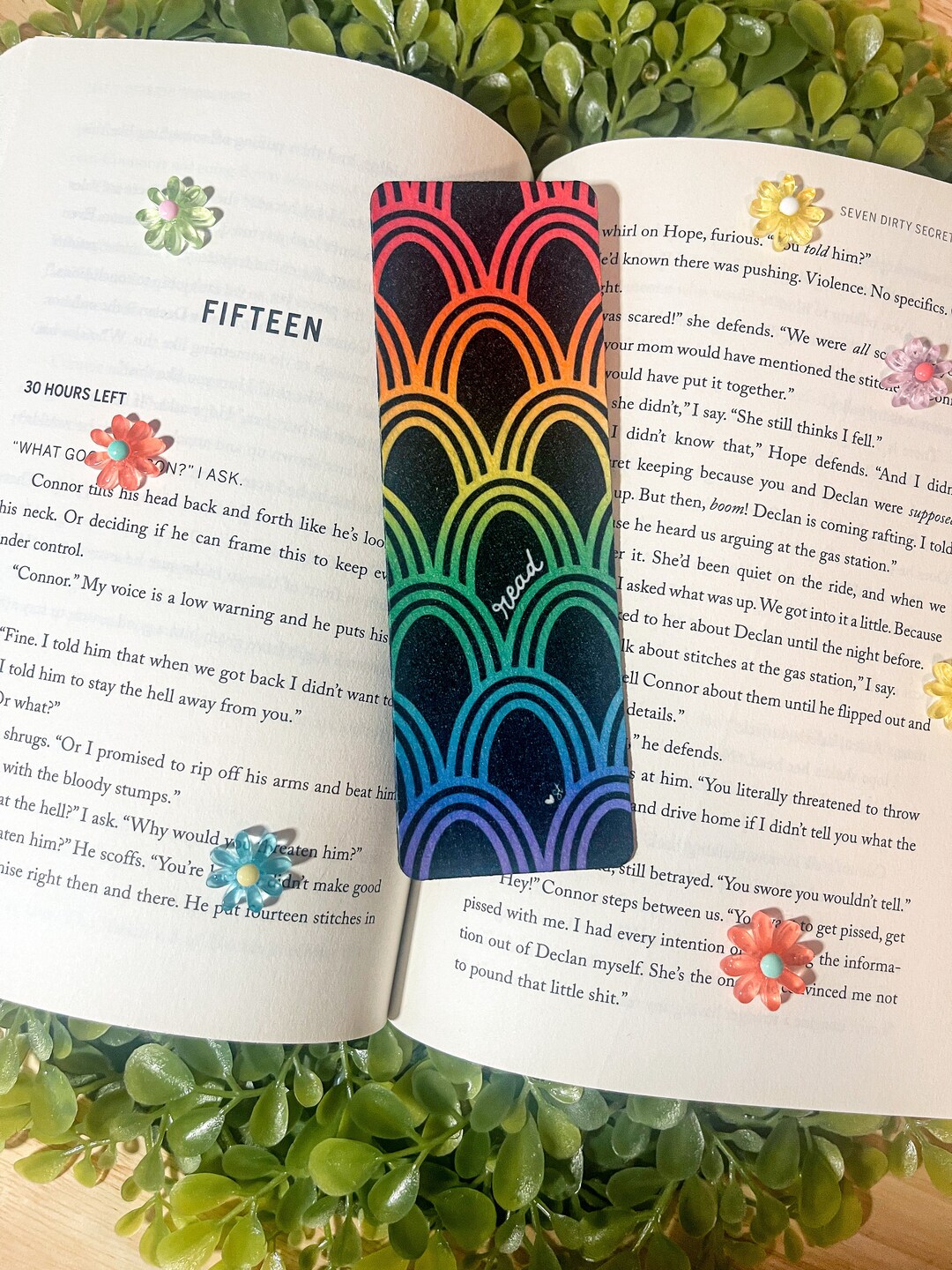 Rainbow Pattern Read Felt Bookmark | Cute Bookmarks | No Slide ...