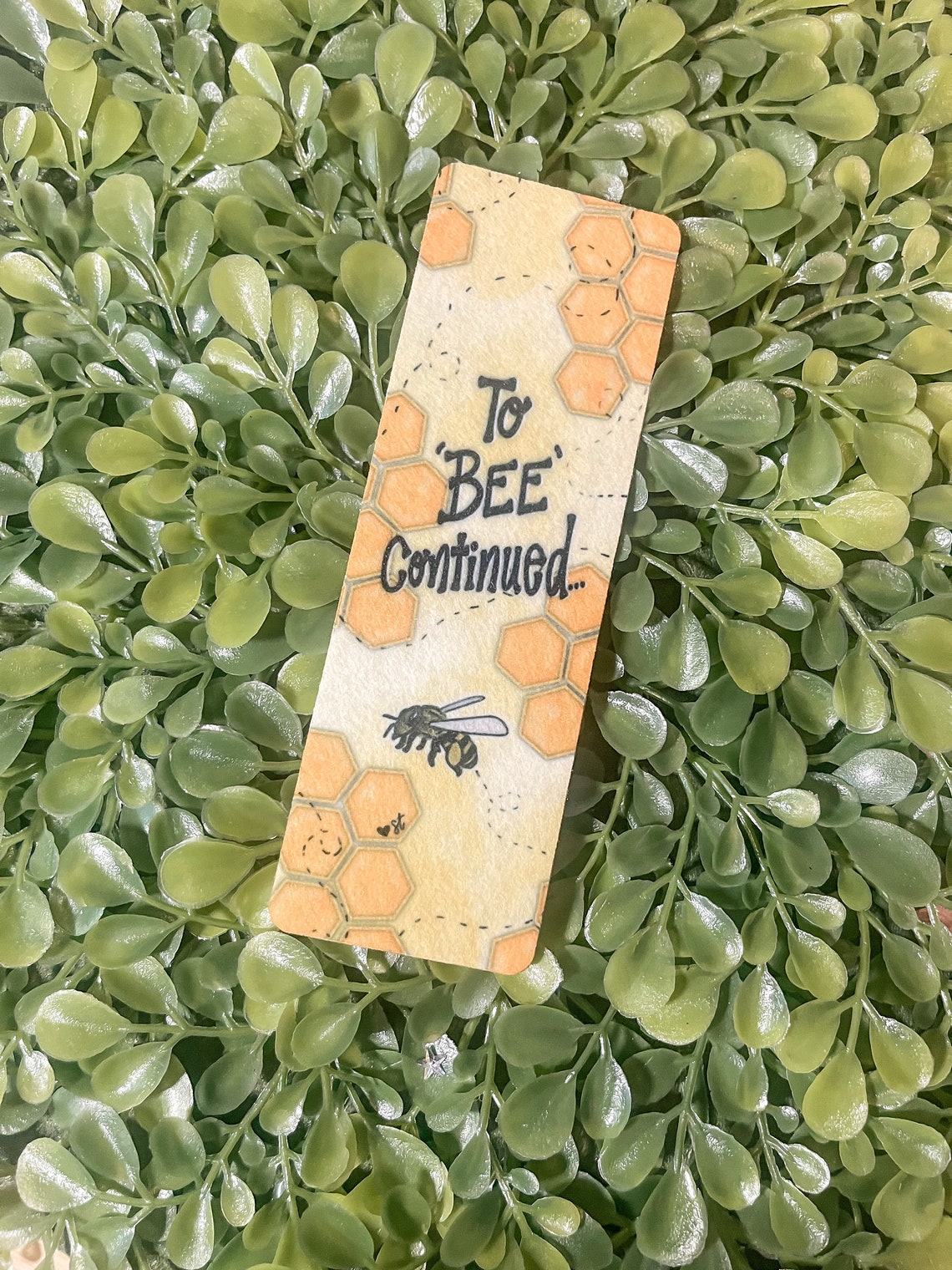 To Bee Continued… Felt Bookmark | Cute Bookmarks | No Slide Bookmarks ...