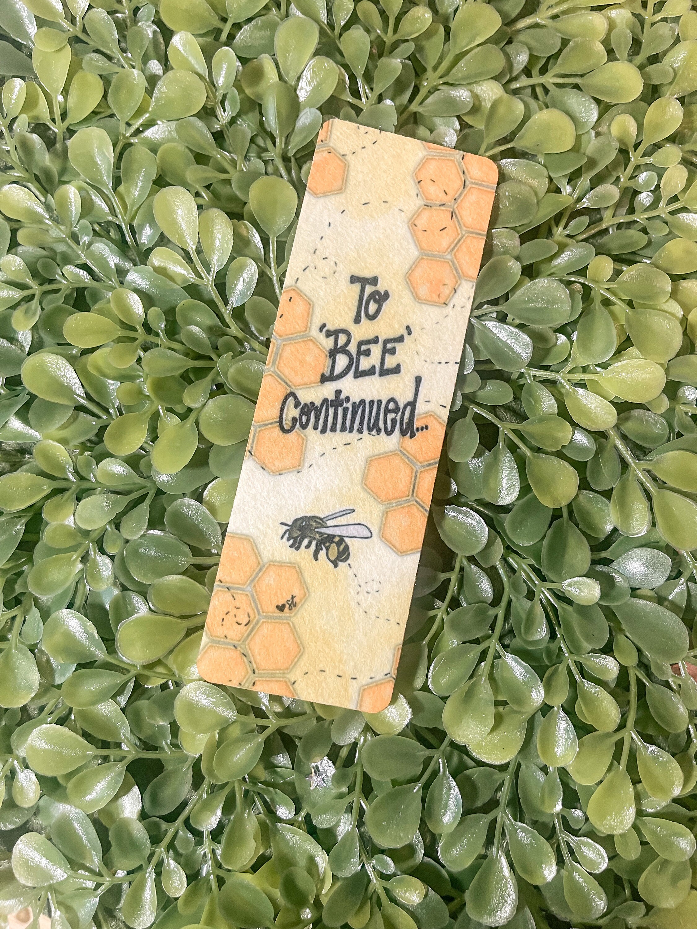 To Bee Continued… Felt Bookmark | Cute Bookmarks | No Slide Bookmarks ...