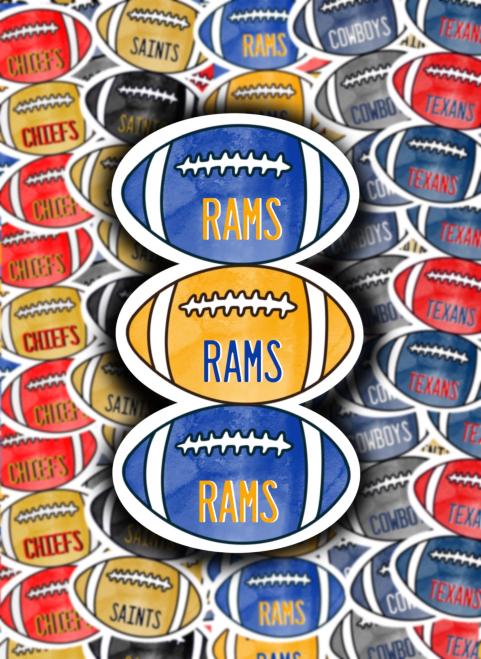 Football Stickers | Choose Your Team Sticker | Football With Team ...