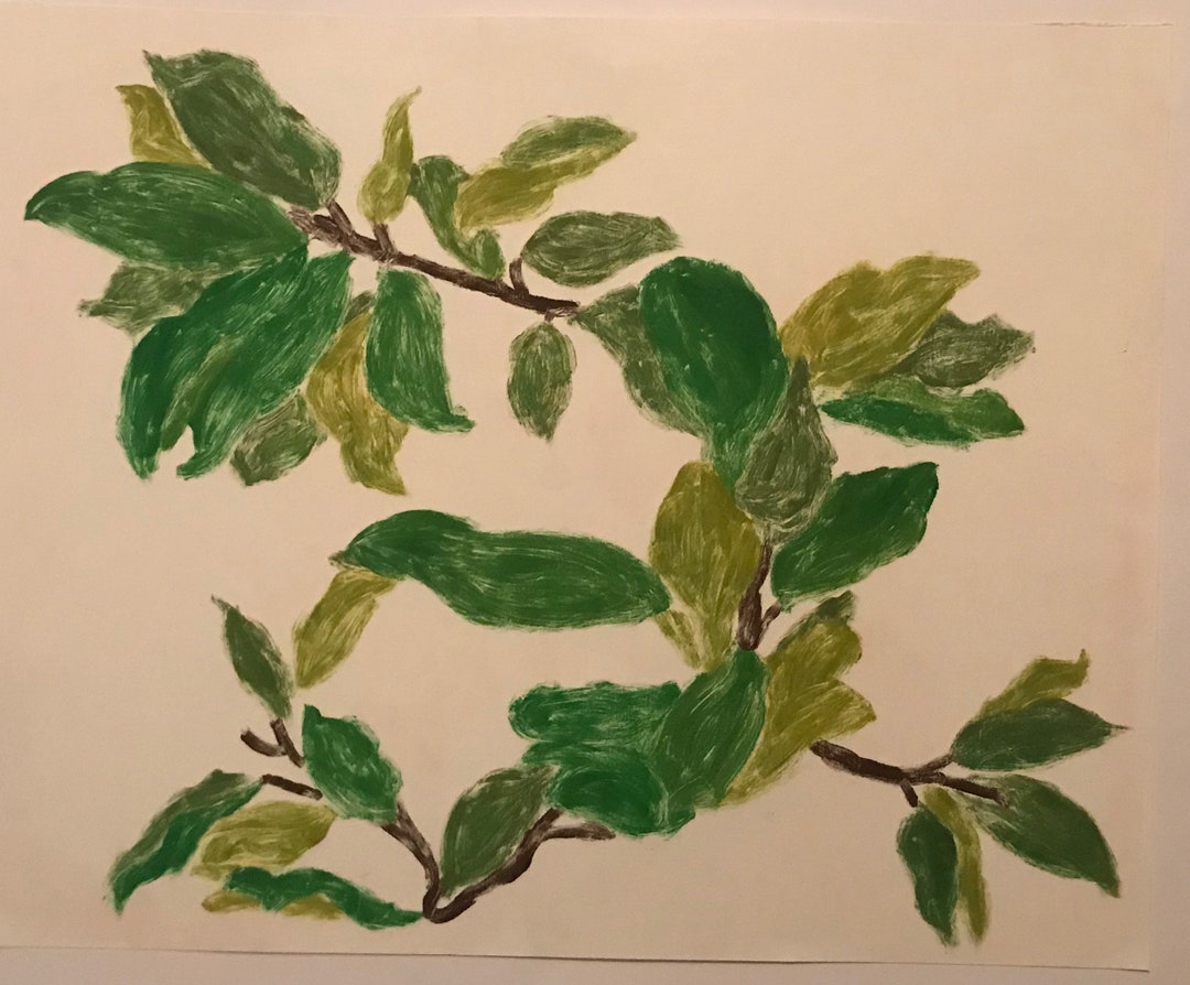 Magnolia Plexiglass Mono Print - Etsy