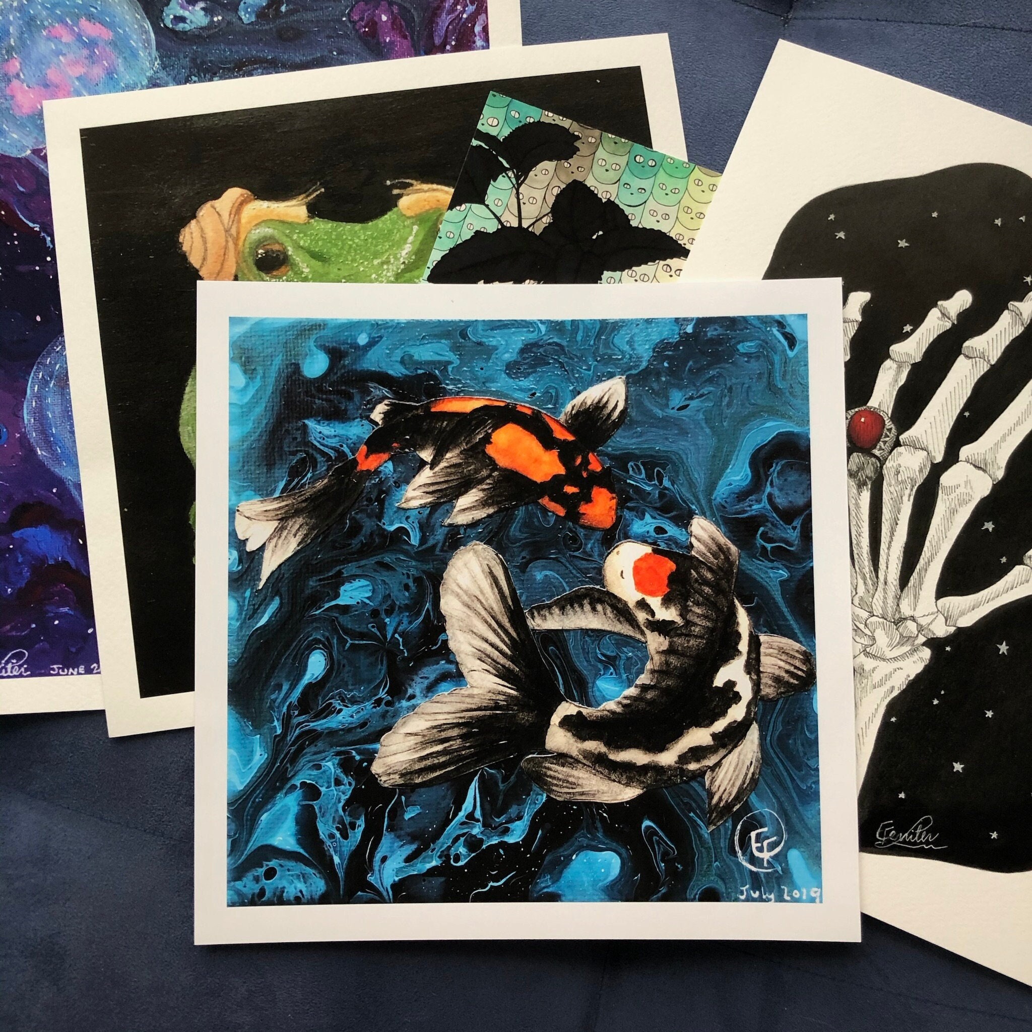 Koi Pond Poster Print - Etsy