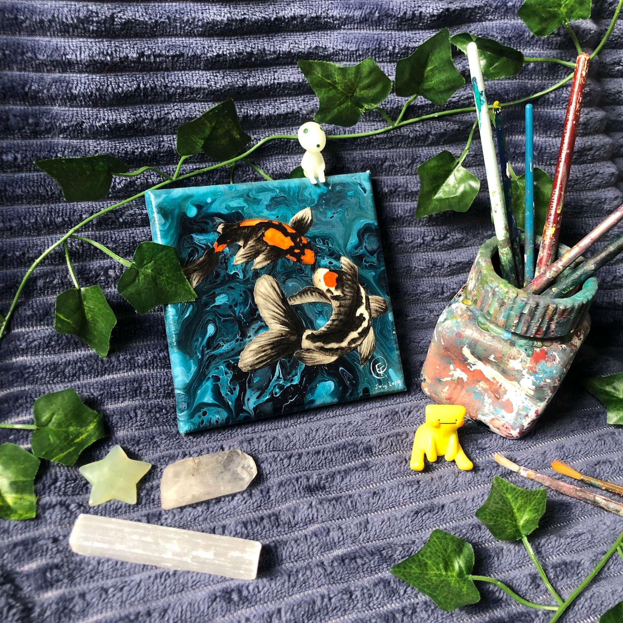 Koi Pond Poster Print - Etsy