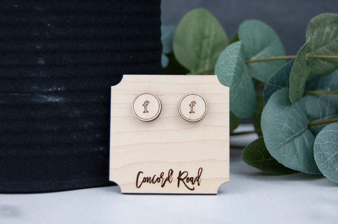 Typewriter Font Earrings Letter Earrings Stud Earrings - Etsy