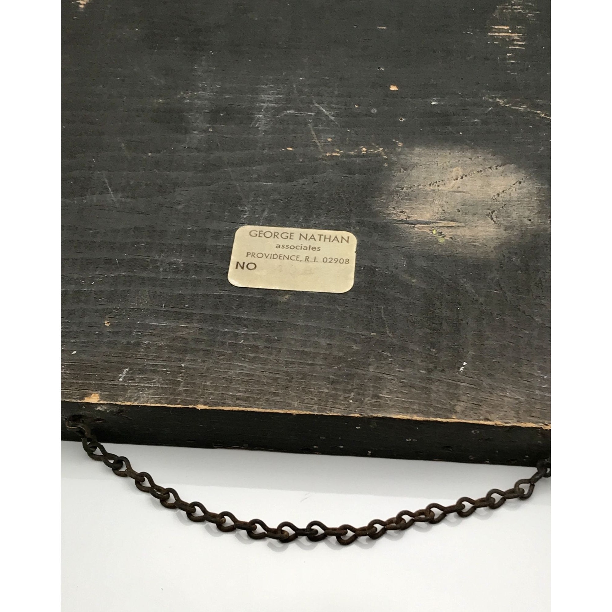 RARE George Nathan Novelty Wood Sign Skiers Ski Lodge Skiing Funny ...