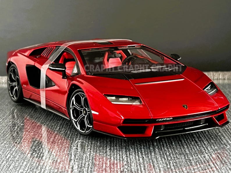 Lamborghini Countach Lpl 800-4 Scarlet Red MAISTO 1:18 Scale Die-cast ...