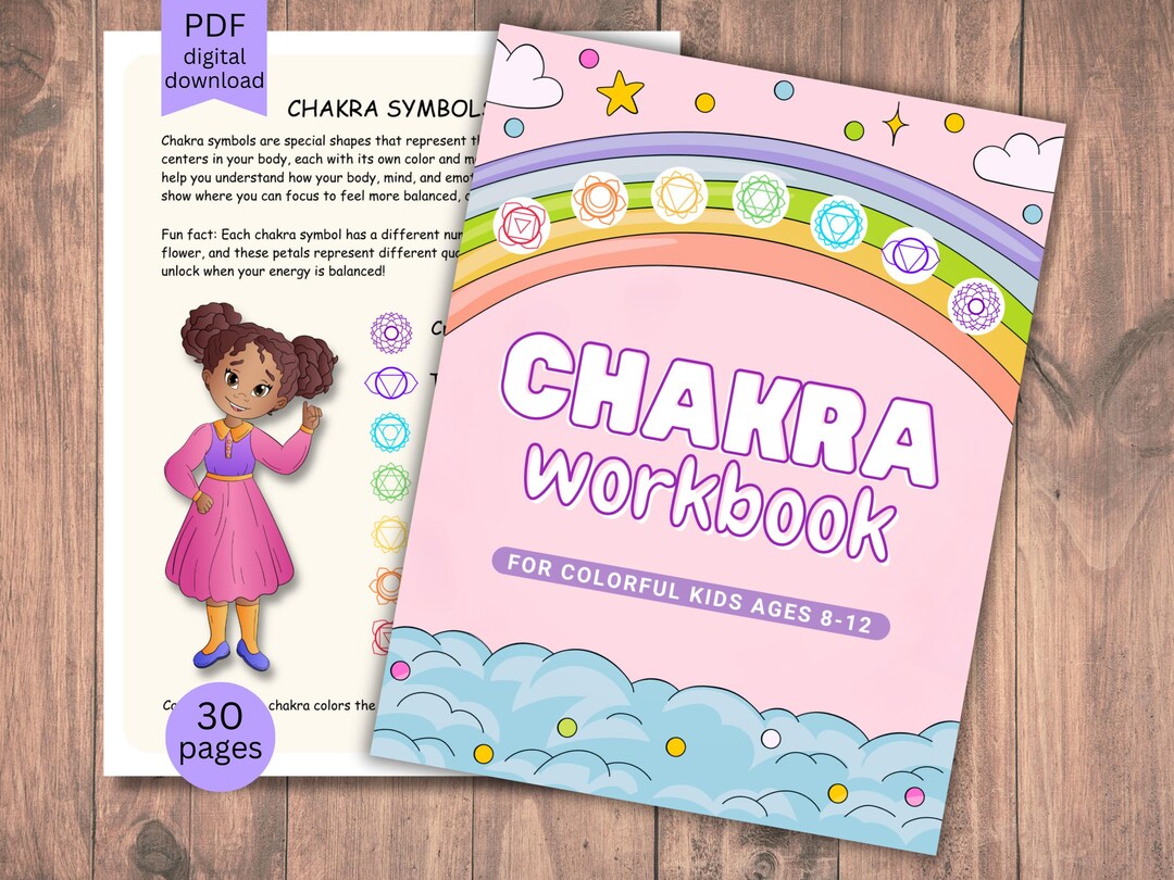Chakra Workbook for Kids Ages 8-12 Chakra Activity Book for Children ...