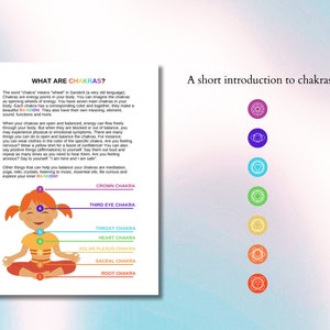 Chakras for Kids Printable Guide | Chakra Cheat Sheet for Children ...