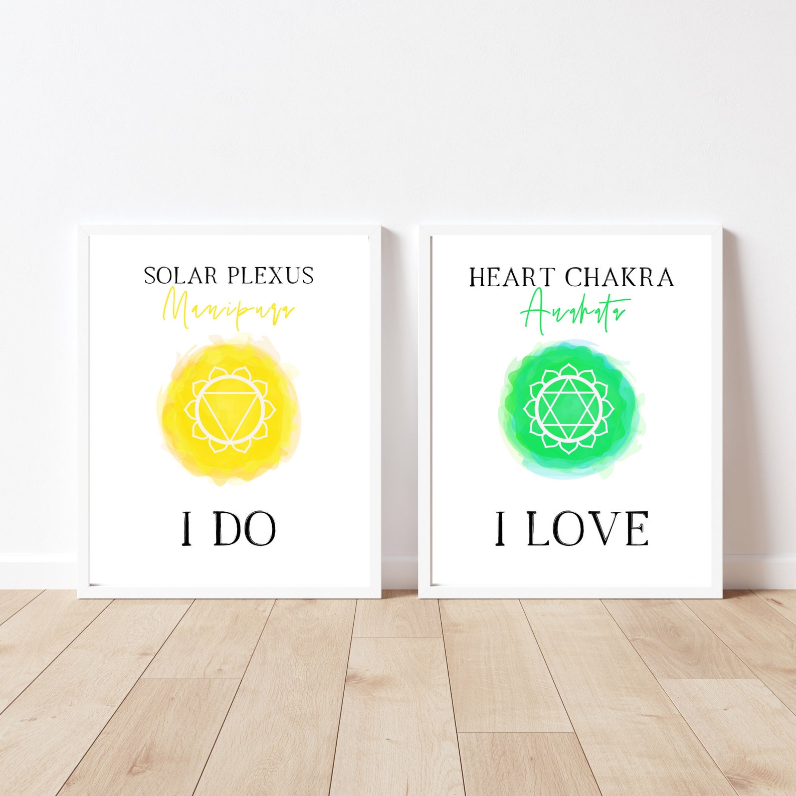 Chakra Wall Art Set of 7 Printable Chakra Posters 8 X 10 Inch Digital ...