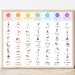 Yoga Poses Poster, Chakra Yoga Print, Yoga Chakras Chart, Yoga Asanas ...