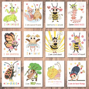 Positive Affirmation Cards for Kids, Printable Affirmation Cards ...