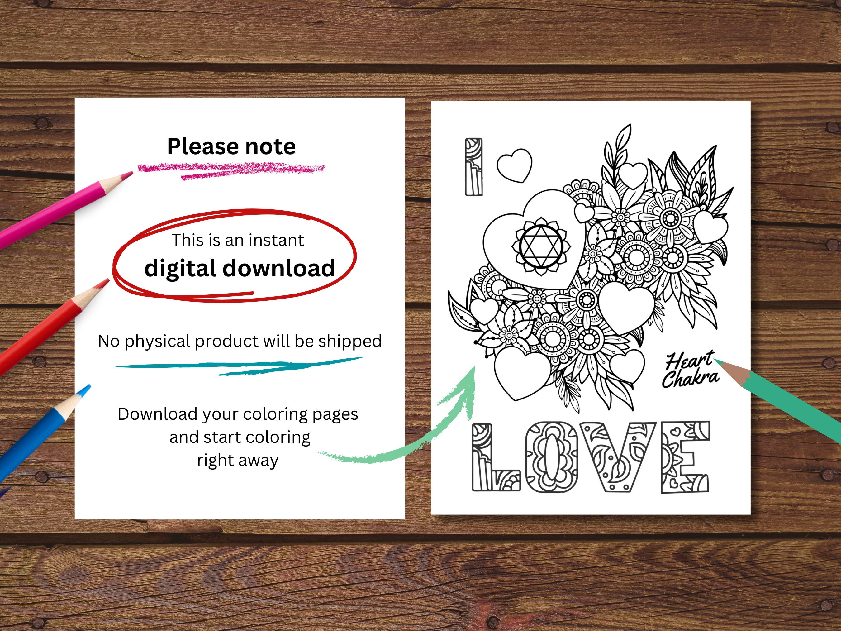 Chakra Mandala Coloring Pages, Affirmations Coloring Pages, Mindful ...