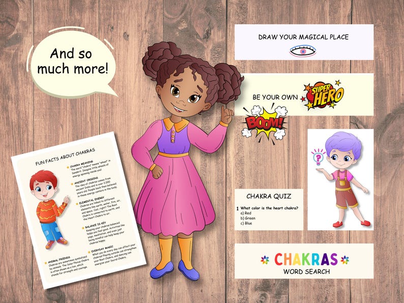 Chakras for Kids Activity Book: Coloring, Meditation, Journaling (PDF ...