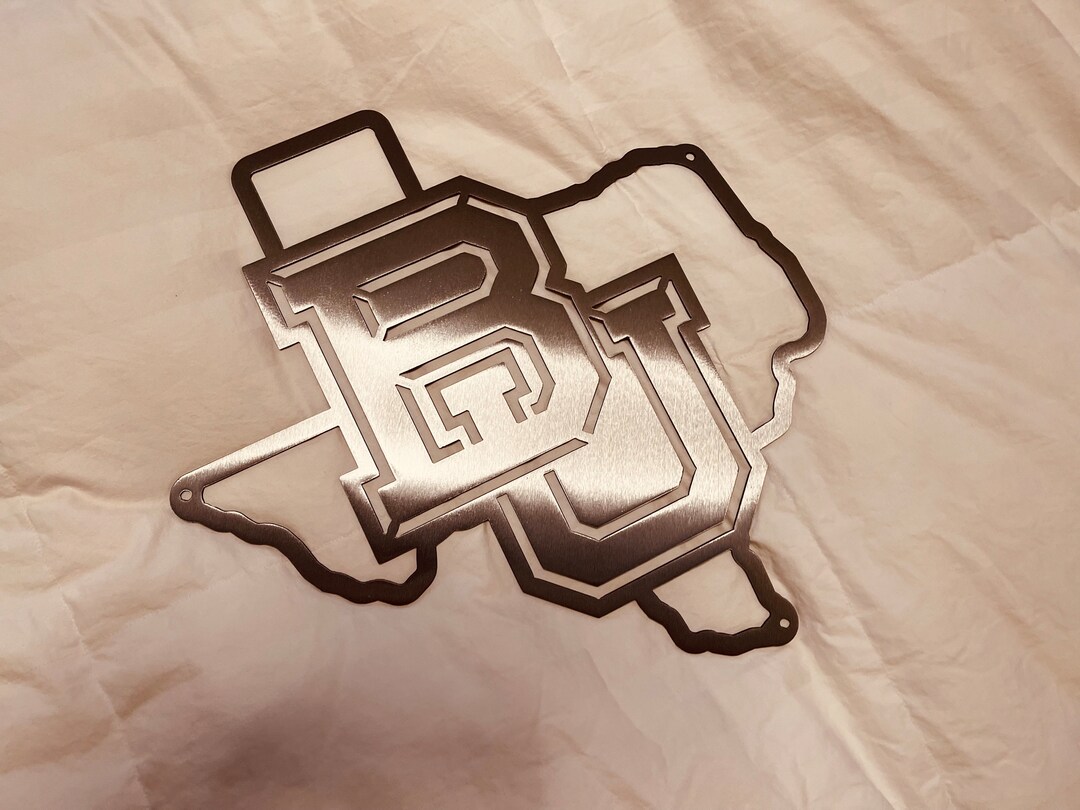 Baylor University Texas Outline Map BAYLOR BEARS FIGHT Wall Sign Metal ...